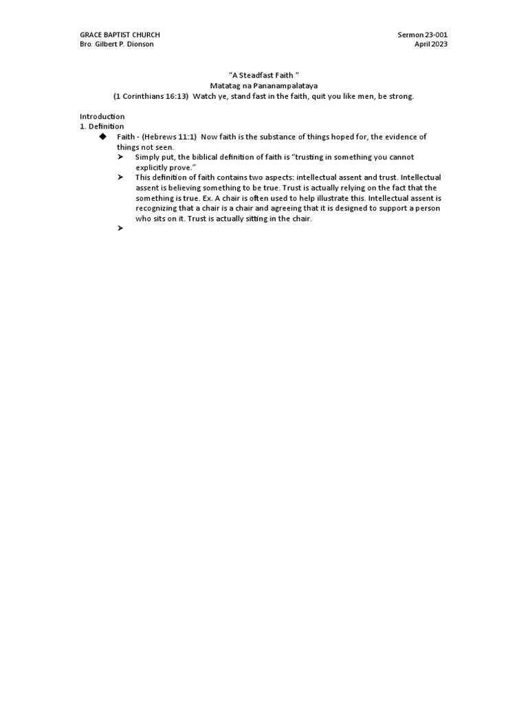 A Steadfast Faith | PDF | Religion & Spirituality