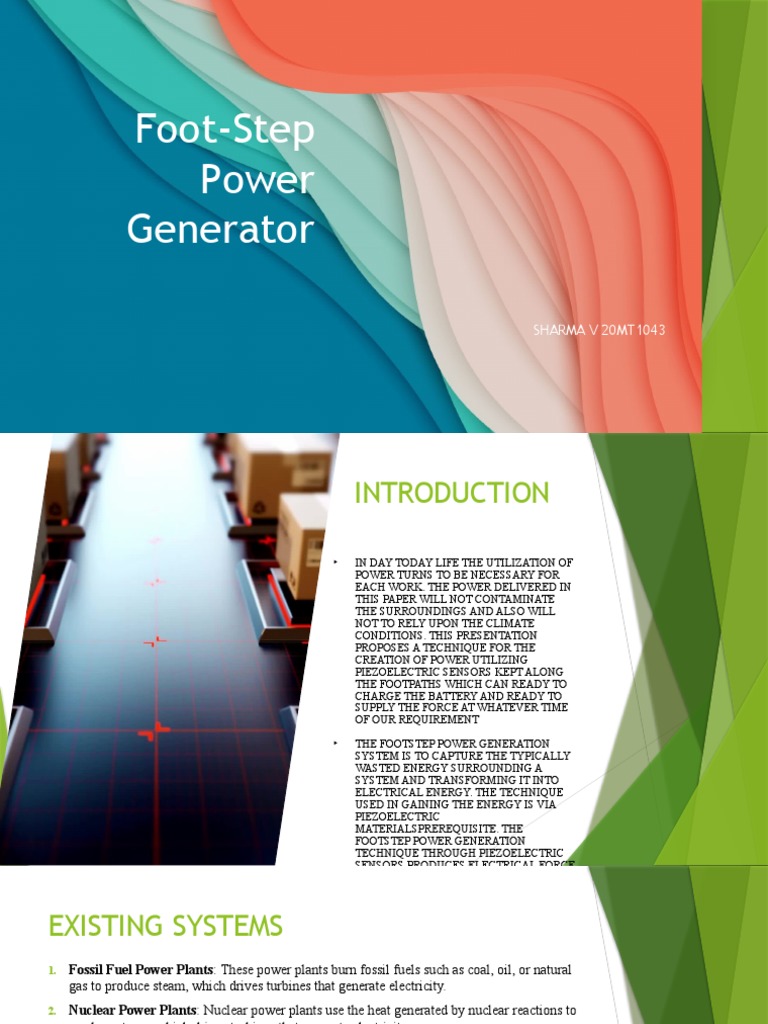 Foot-Step Power Generator: SHARMA V 20MT1043 | PDF | Electricity ...