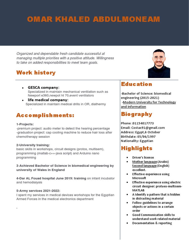 OMAR CV New | PDF