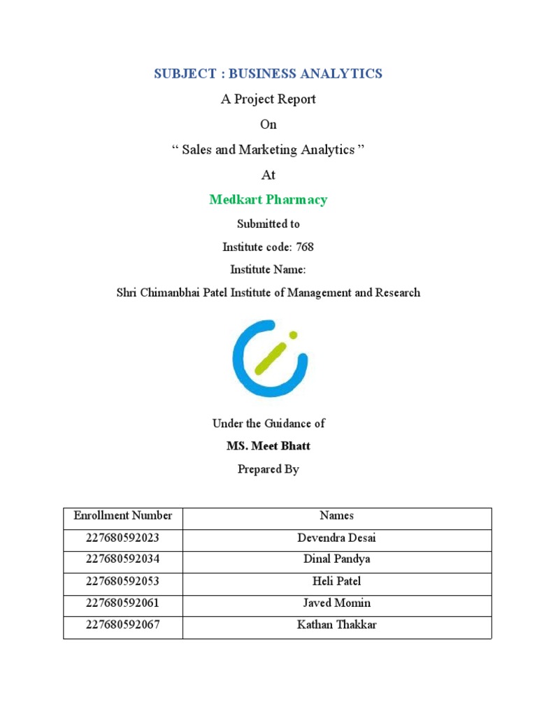 Ba Report | Download Free PDF | Analytics | Marketing