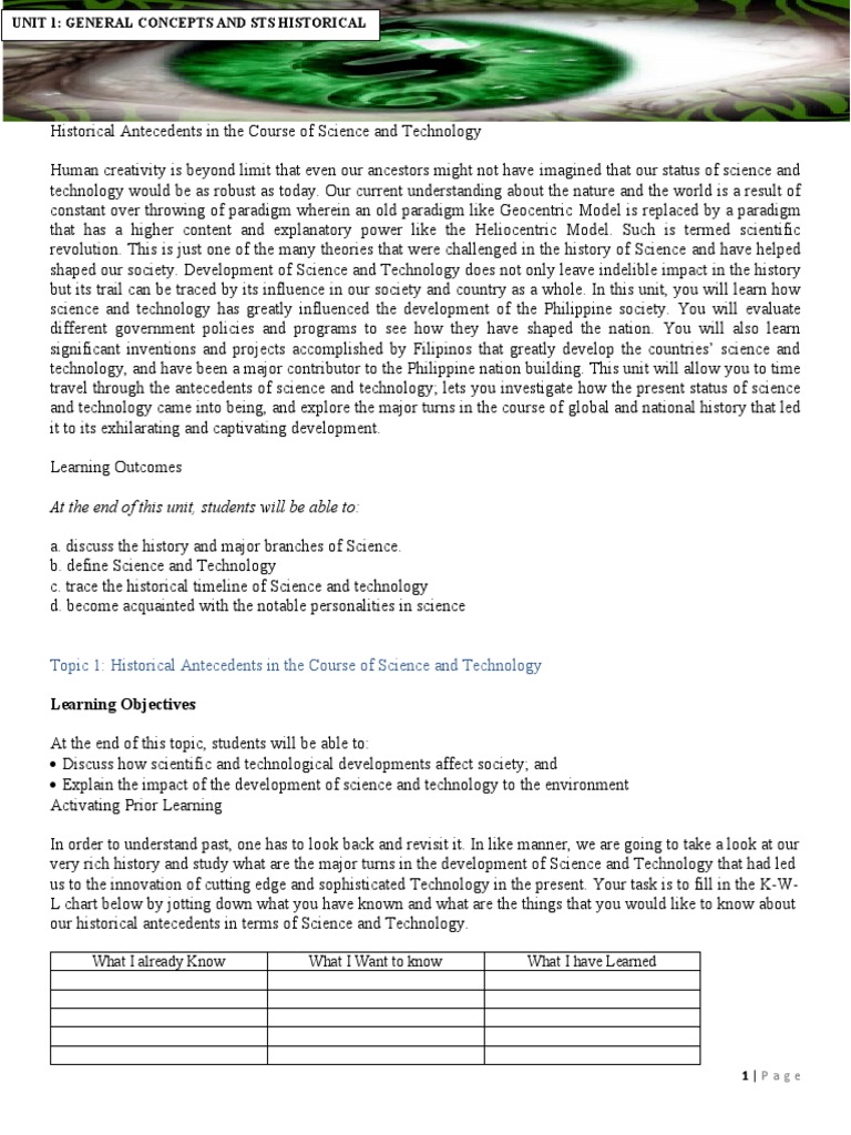 Historical Development of Science & Tech | PDF | History