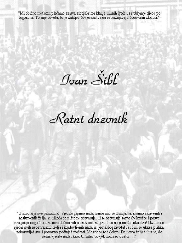 Ratni Dnevnik Ivan Sibl | PDF