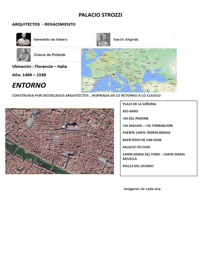 Entorno: Palacio Strozzi | PDF