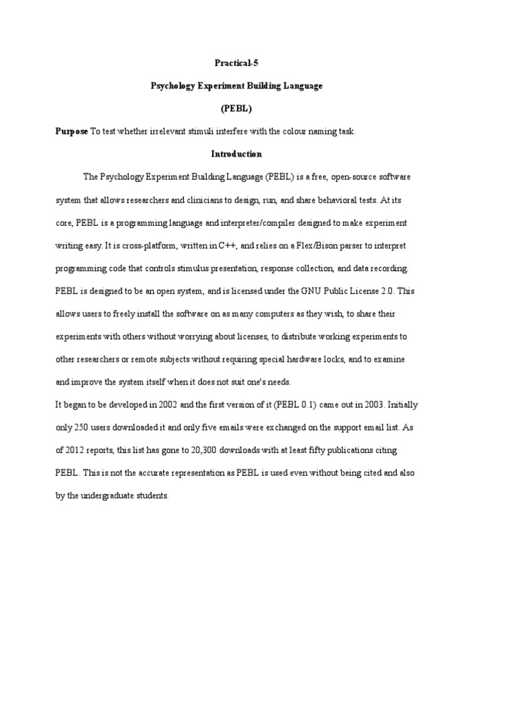 Stroop Effect Test | PDF | Attention | Experiment
