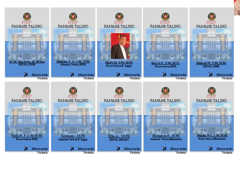 Kartu Nama Dosen Karyawan | PDF