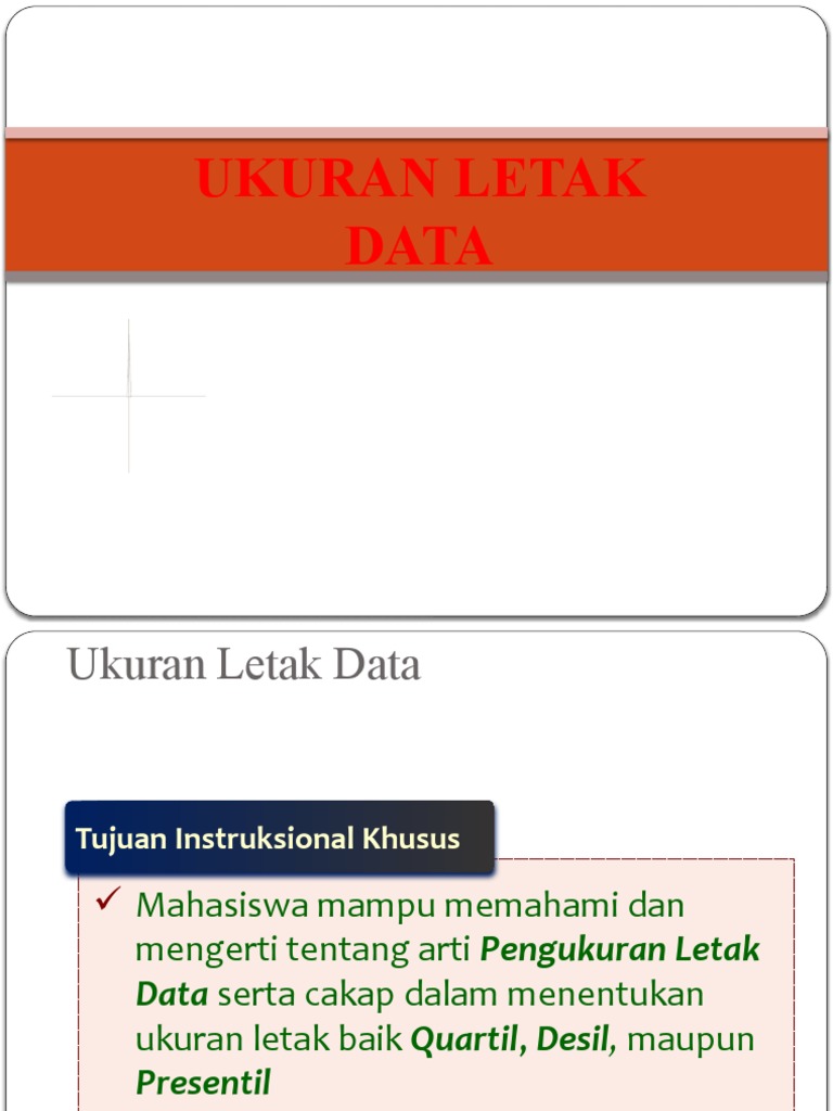 Ukuran Letak Data (Persentil, Desil) | PDF