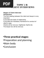 Client Interviewing | PDF | Interview | Lawyer