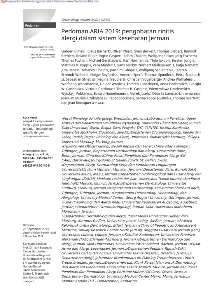 ARIA Guideline 2019.en - Id | PDF