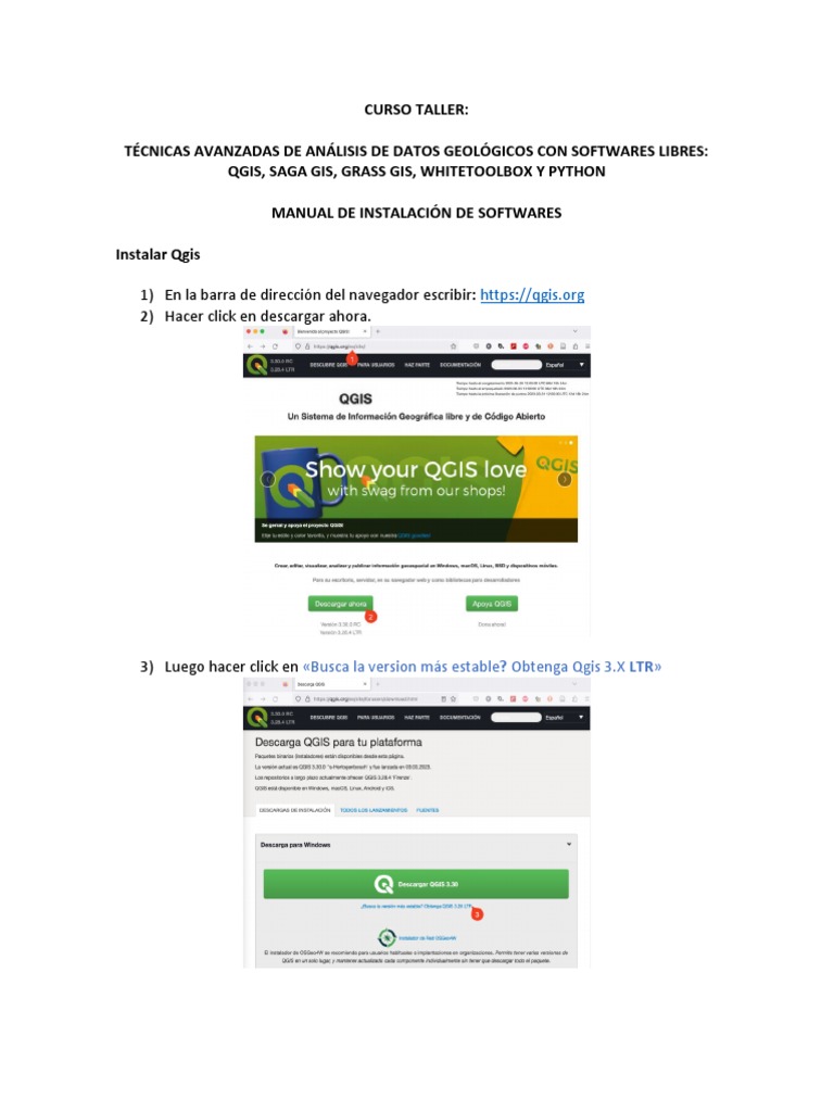 Guía de Instalación de QGIS y WhiteboxTools | PDF | Microsoft Windows ...