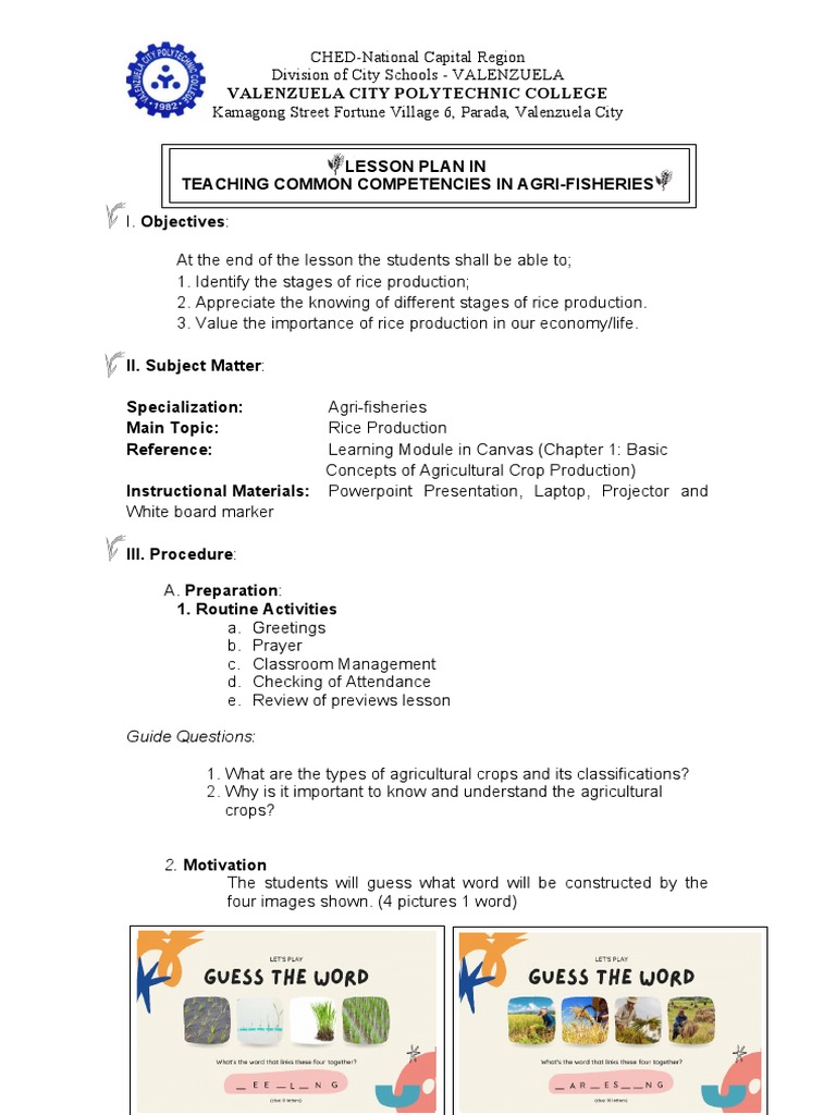 Lesson Plan - Gonzales | PDF | Career & Growth | Wellness