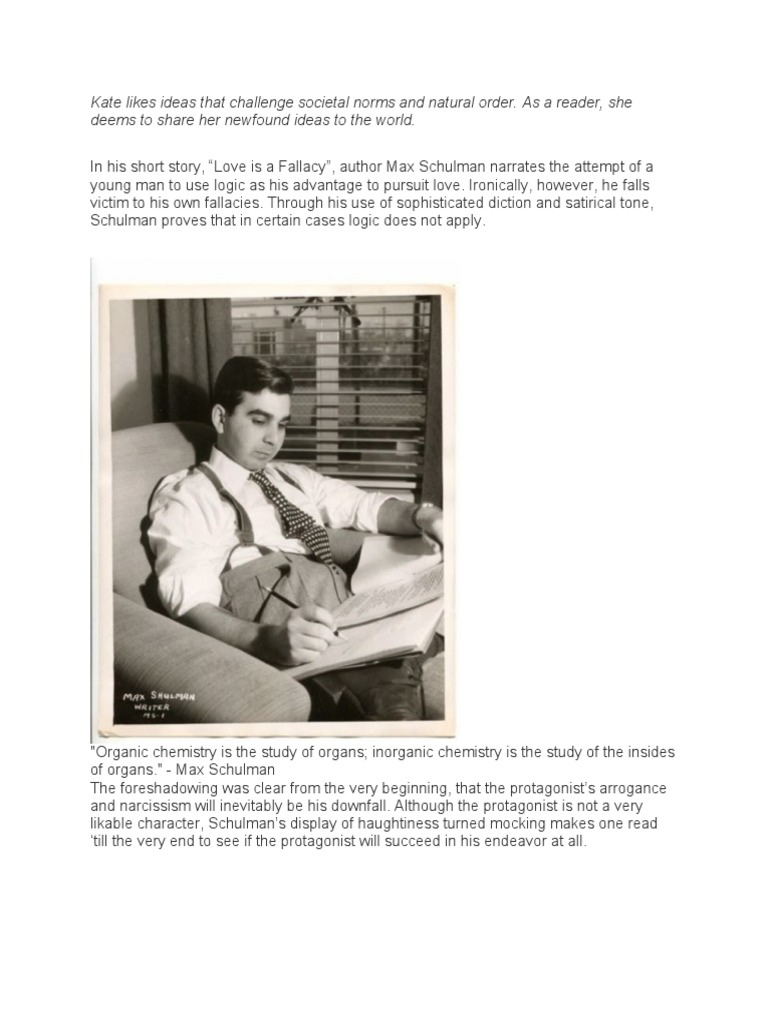 Fallacies in Love Is A Fallacy | PDF | Fallacy | Logic