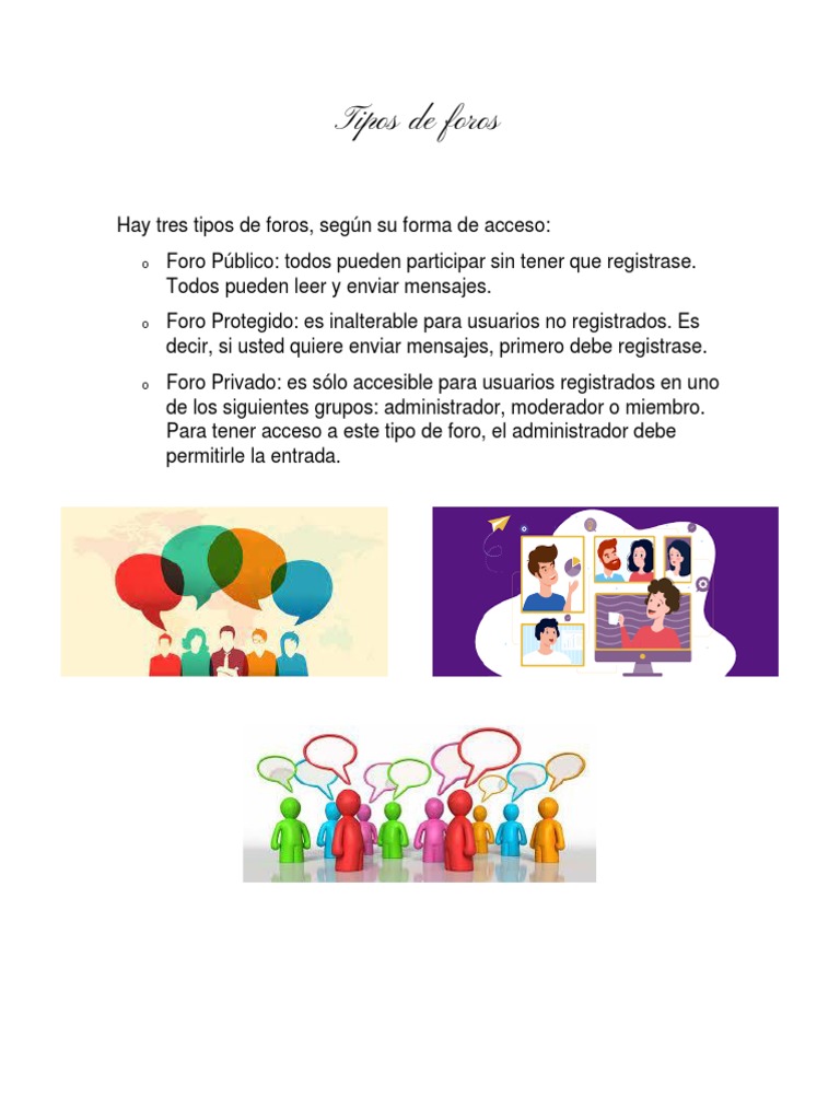 Tipos de Foros | PDF
