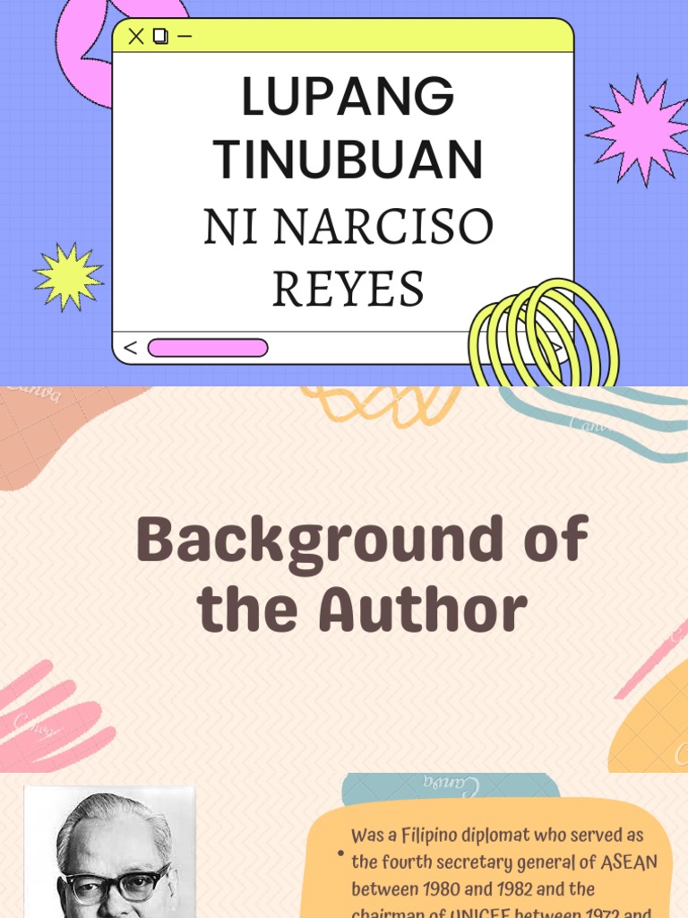 Lupang Tinubuan: Ni Narciso Reyes | PDF | Philippines | Peace