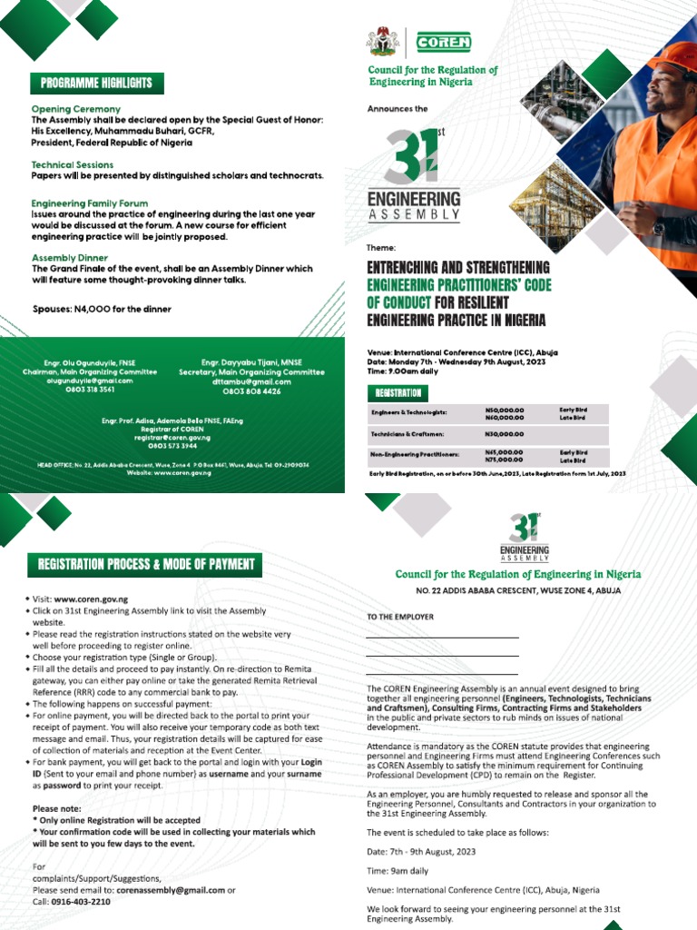 Coren 31st Engineering Assembly-Flyer | PDF