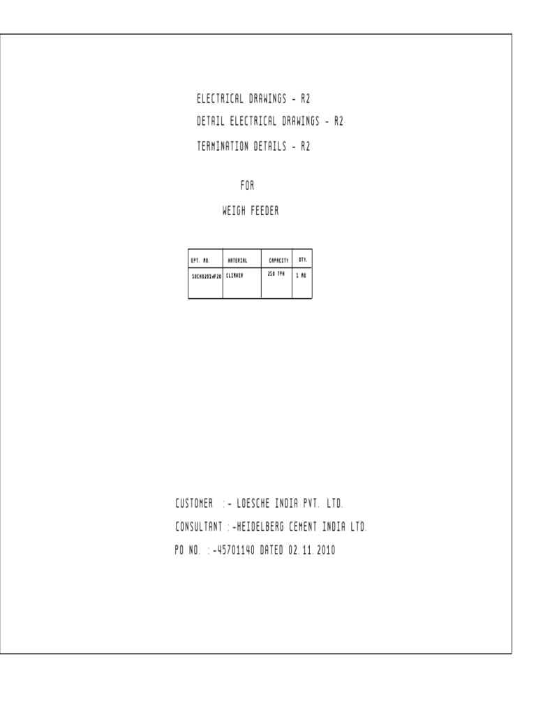 Electrical Drawings - R2 Detail Electrical Drawings - R2 Termination ...