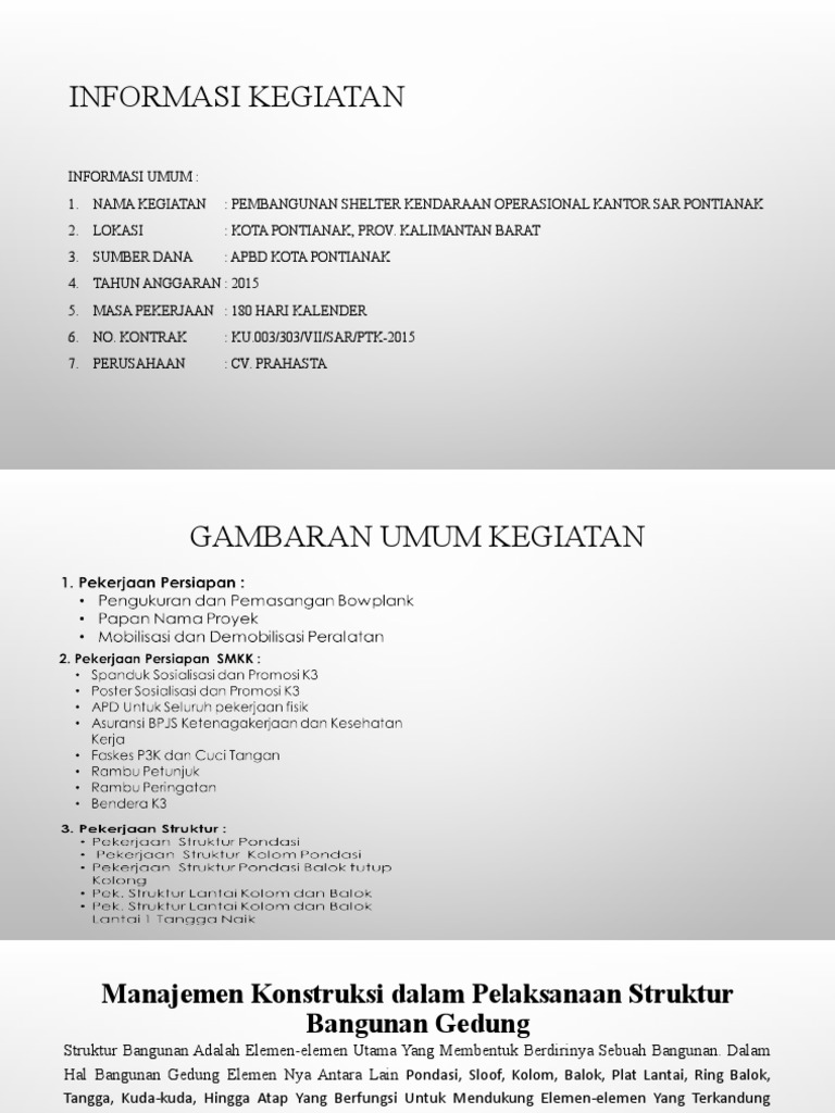 Presentasi SKA Manajemen Konstruksi | PDF