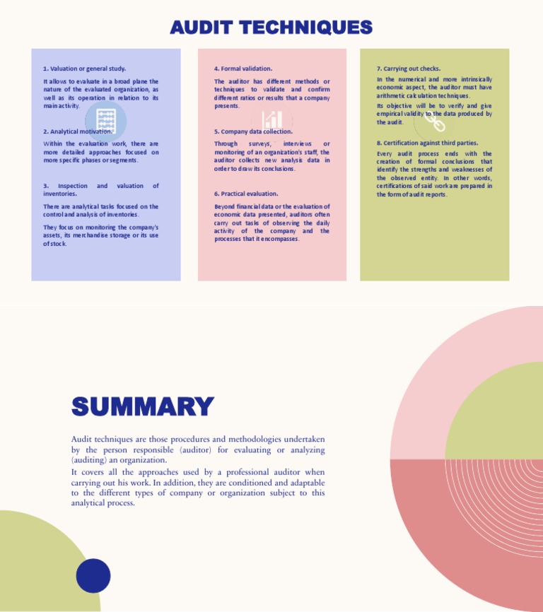Audit Techniques | PDF | Audit | Evaluation