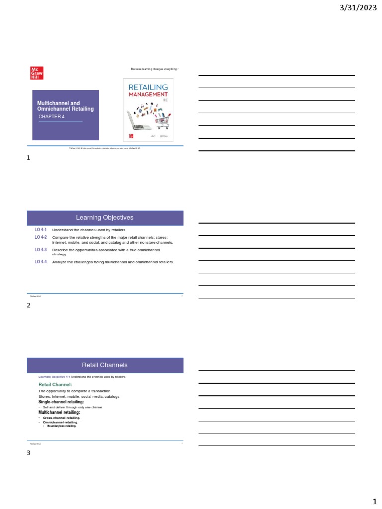 Ch4 - Multichannel and Omnichannel Retailing | PDF | Retail | Service Industries