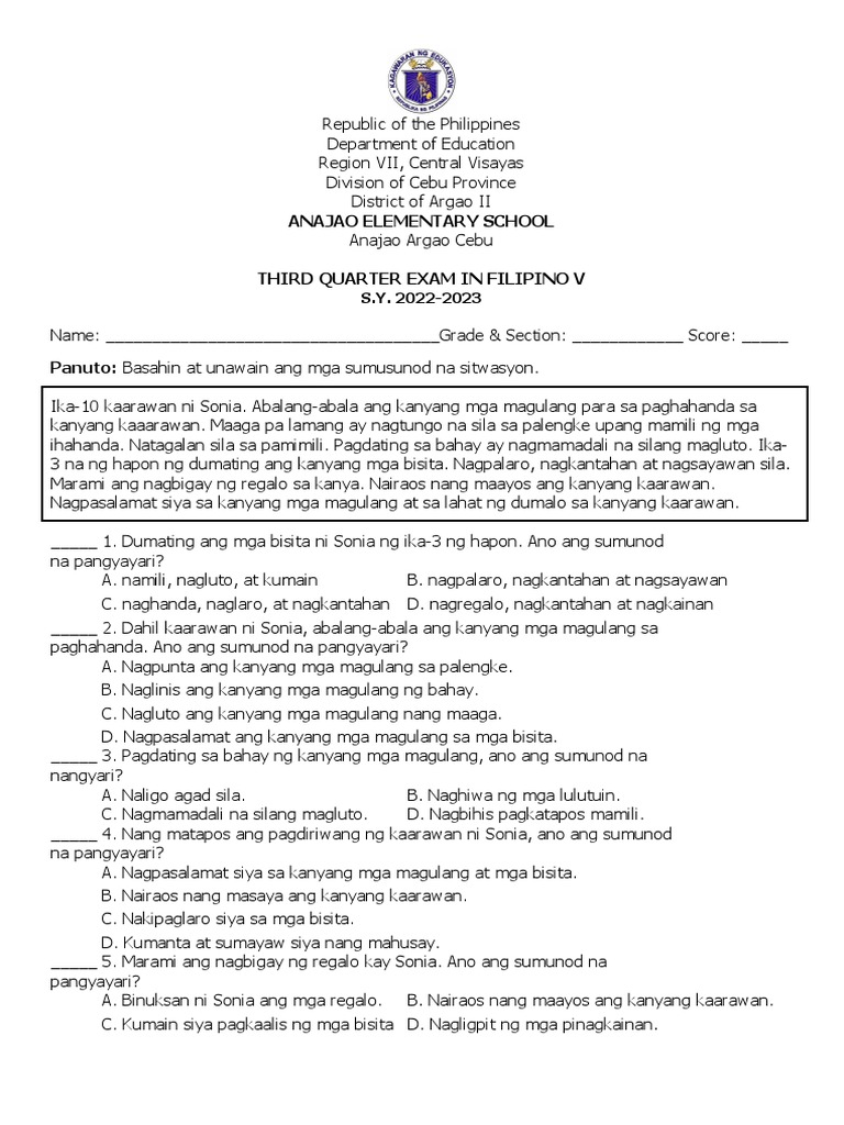 Q3 Periodical Filipino | PDF
