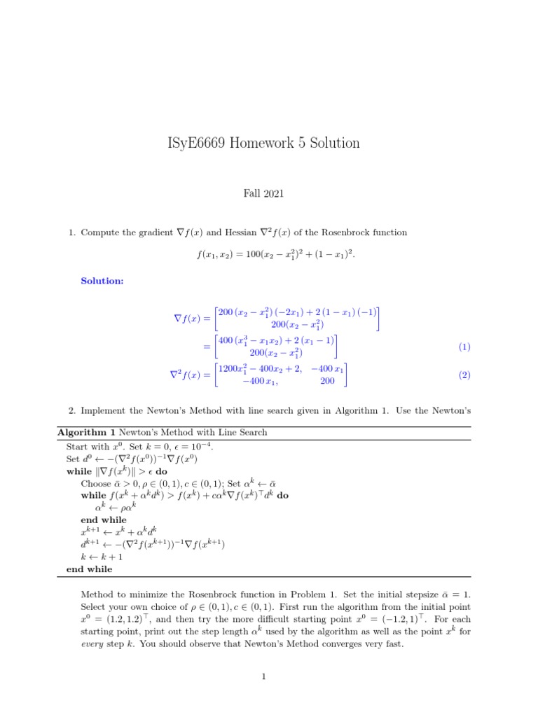 HW5 Solutions Autotag | Download Free PDF | Numerical Analysis | Applied Mathematics