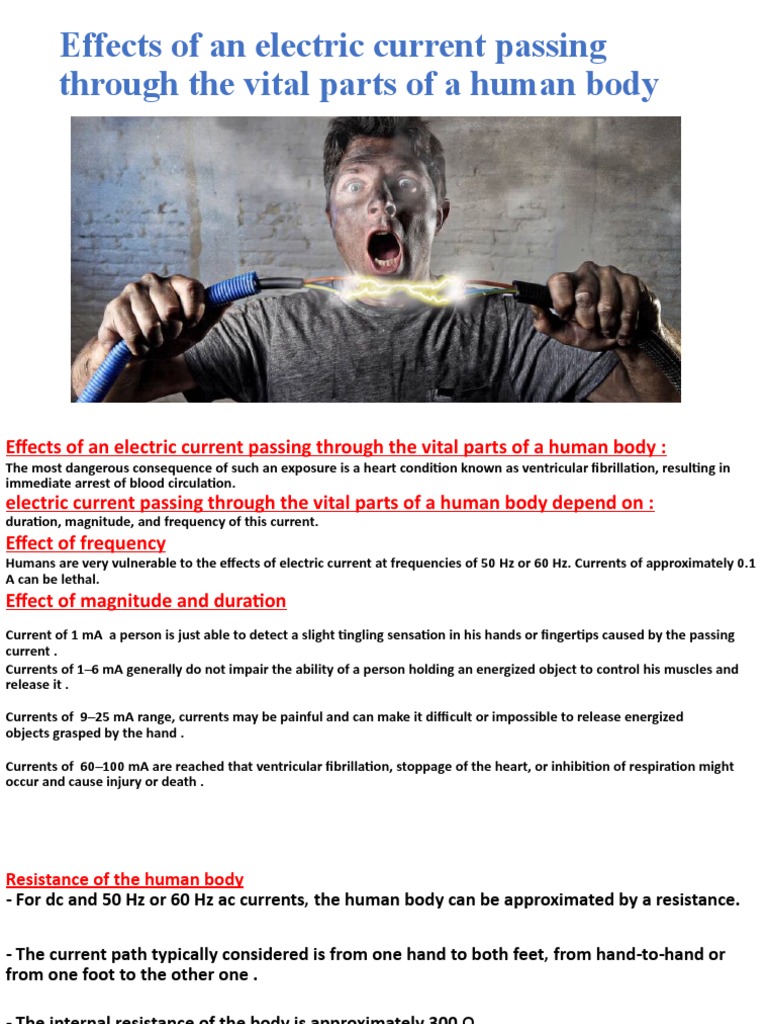 Effects of An Electric Current Passing Through The Vital Parts of A ...