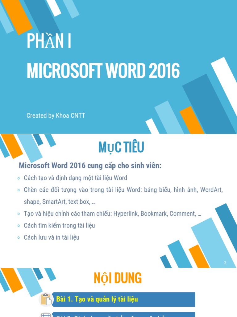 Slide MOS Word2016 Bai1 | PDF