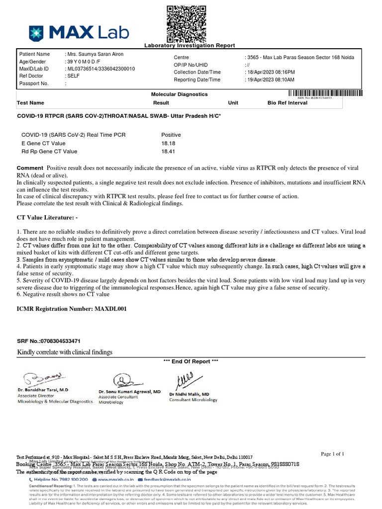 Max Lab Report | PDF | Immunology | Medicine