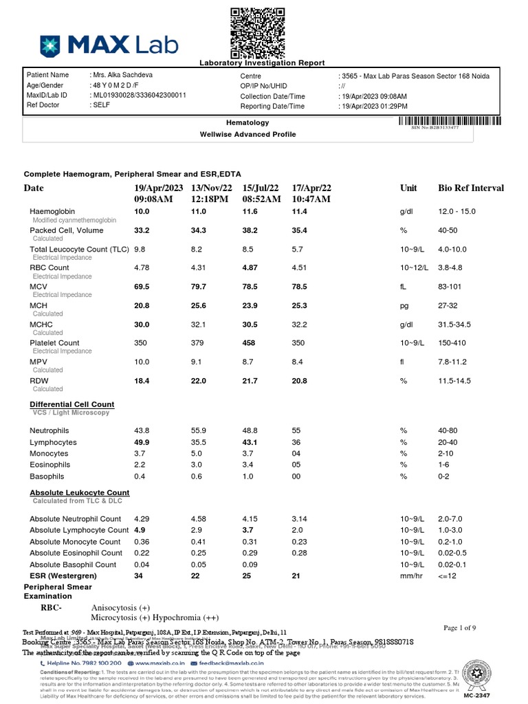 Max Lab Report | PDF | Glycated Hemoglobin | High Density Lipoprotein