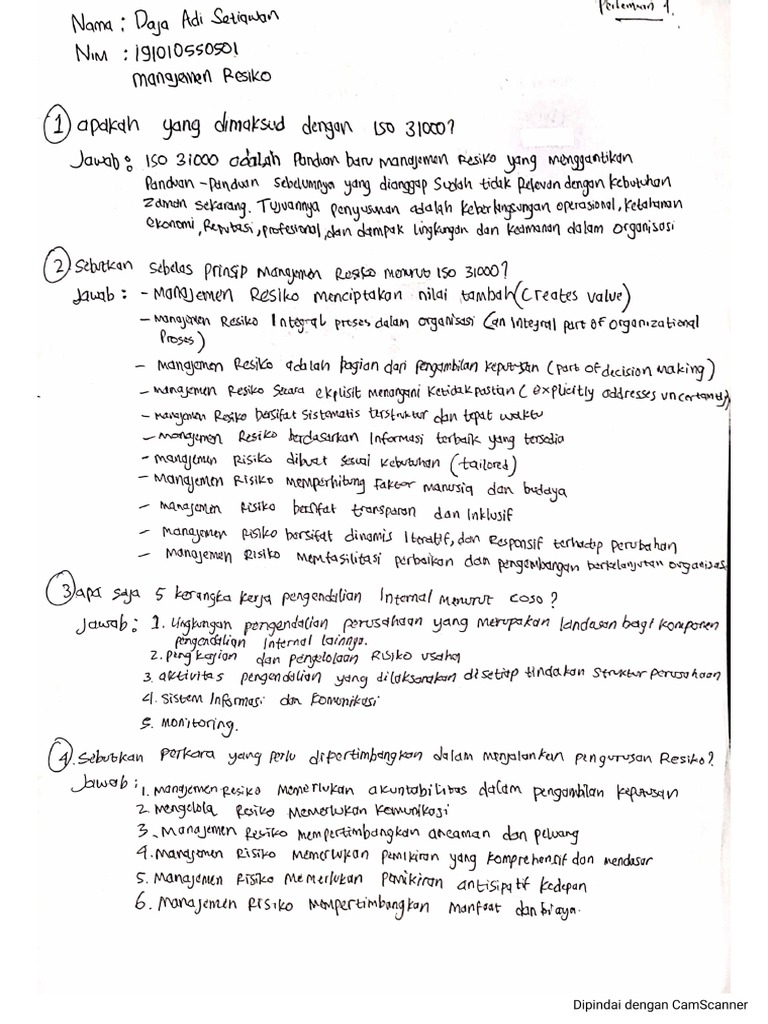 Daja Adi Setiawan - MResiko - Pert4 | PDF