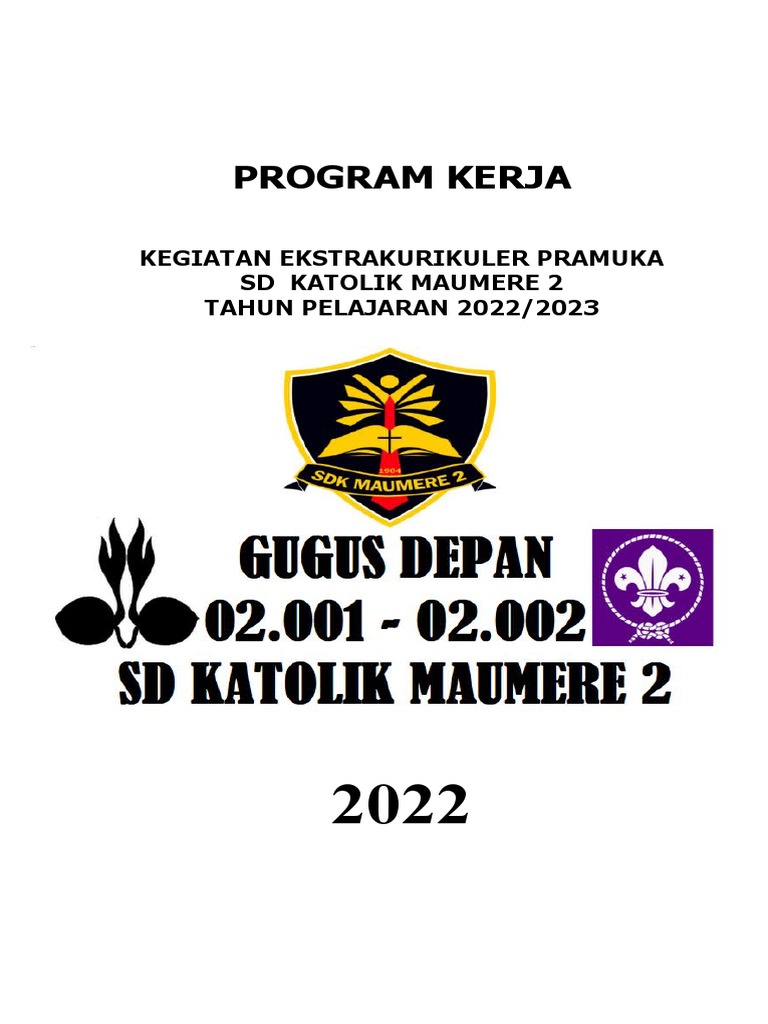 3b.PROGRAM KERJA PRAMUKA 2022-2023 | PDF