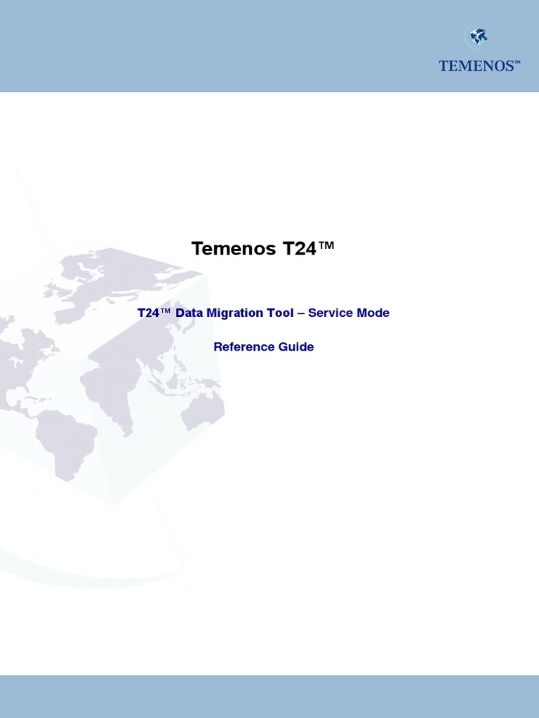 T24 Data Migration Tool - DMIG T24 - Reference Guide V1.3 | PDF ...