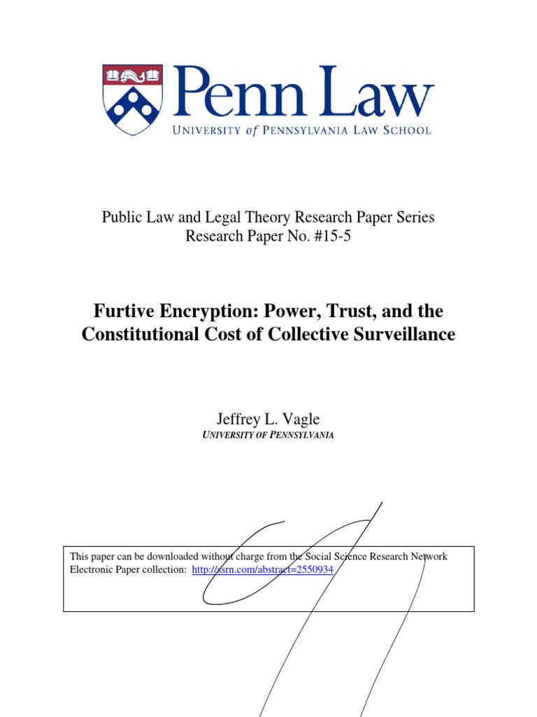 Paper of SSRN-id2550934 3 | PDF | Cryptography | Public Key Cryptography