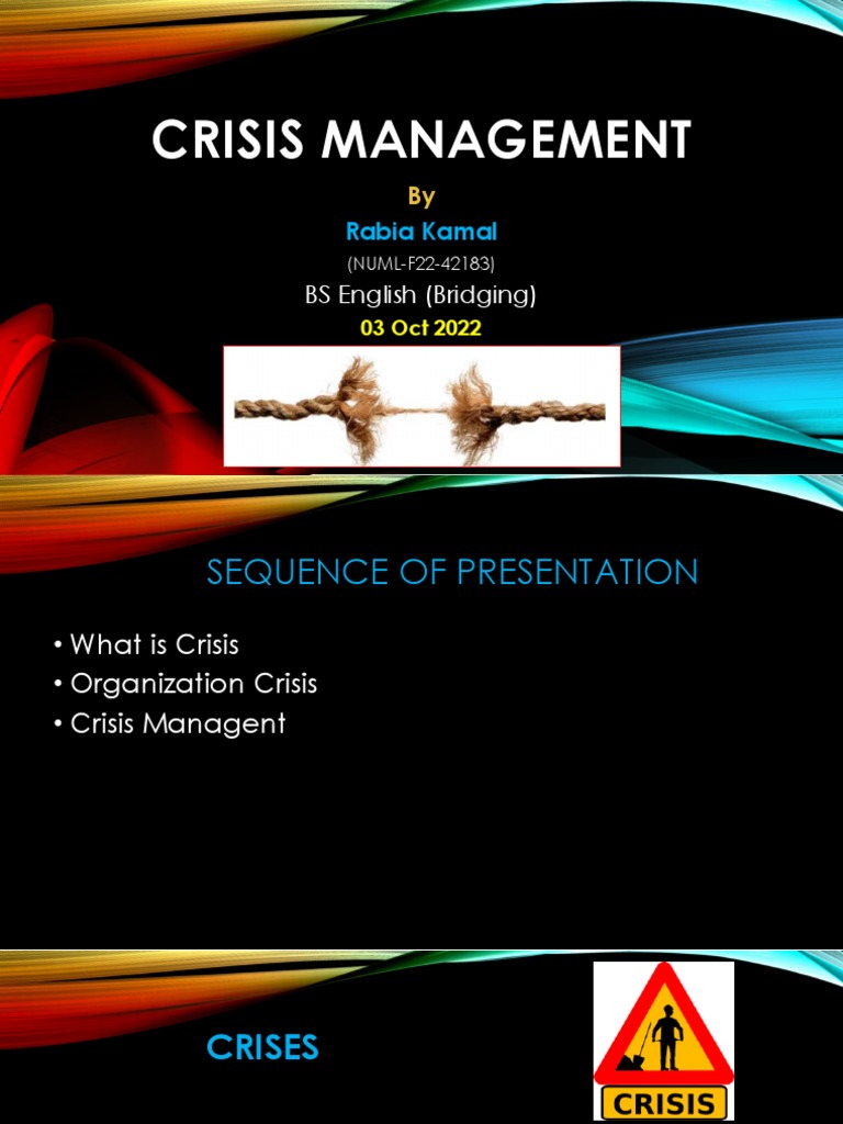 Crisis Management Presentation | PDF | Crisis Management | Business