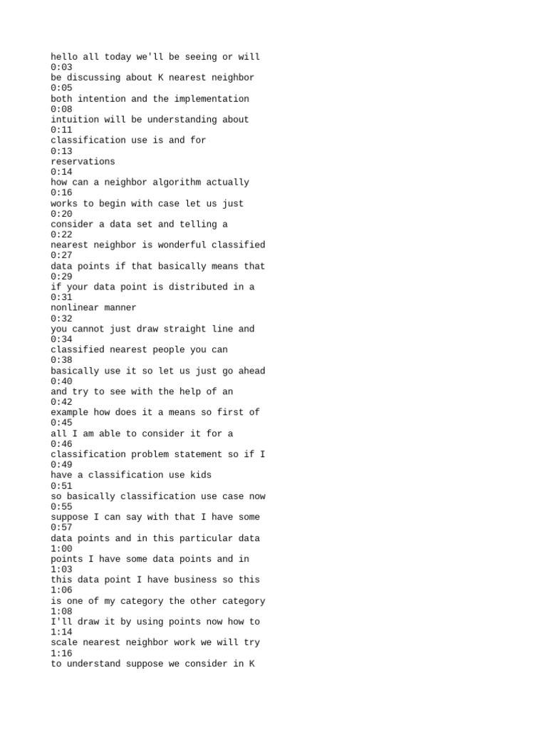 K Nearest Neighbour Easily Explained With Implementation | PDF | Statistical Classification ...