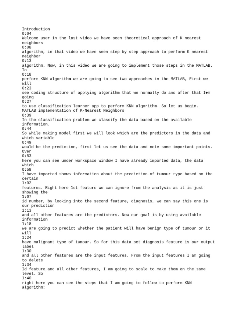K Nearest Neighbors In Matlab And Classification Learner App Machine Learning Matlabhelper