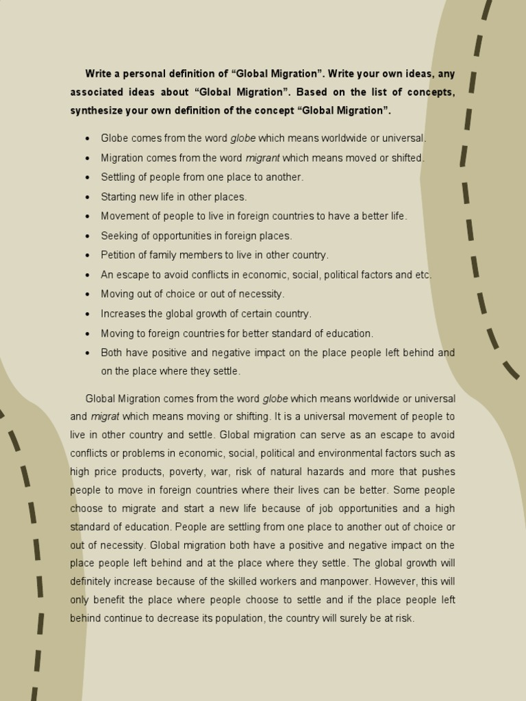 Global Migration | PDF