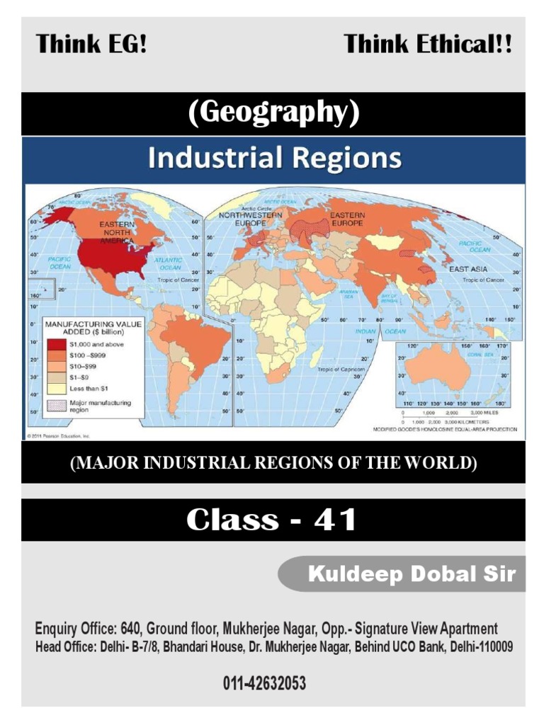 Class - 41 Geography (MAJOR INDUSTRIAL REGIONS OF THE WORLD) - 14542941 ...