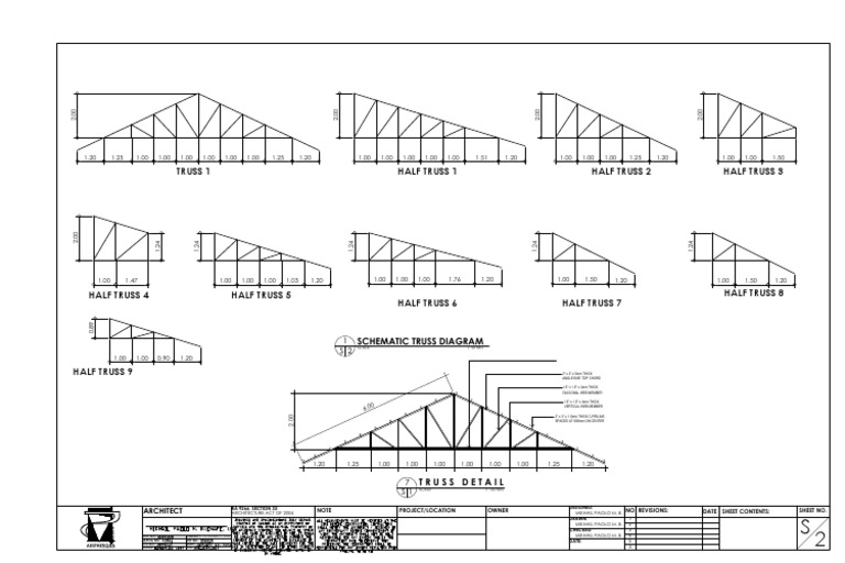 Truss 1 Half Truss 1 Half Truss 2 Half Truss 3 | PDF | Truss | Building