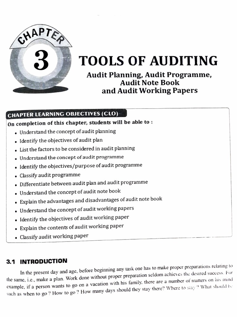 Tools of Auditing: and Audit Working Papers | PDF | Audit | Internal Audit