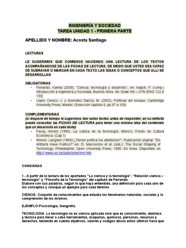 Tarea Unidad 1 - Primera Parte | PDF | Science | Conocimiento Tarea Unidad 1 - Primera Parte | PDF | Science | Conocimiento