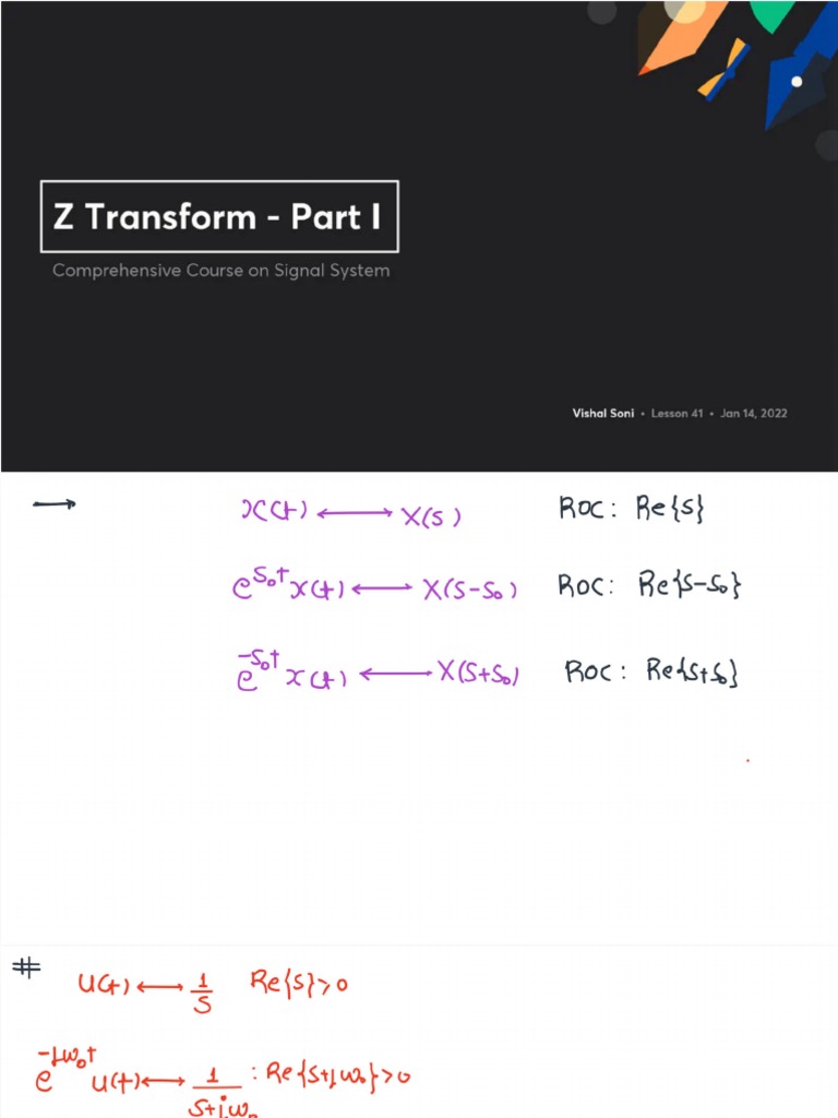 41.Z Transform Part I With Anno | PDF