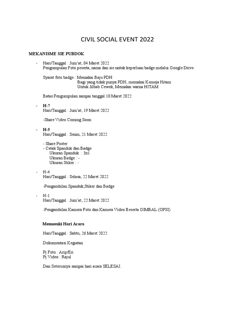 Mekanisme Sie Pubdok | PDF