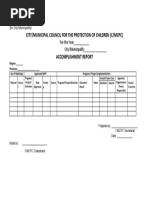 Monthly Accomplishment Report Template | PDF | Career & Growth | Business