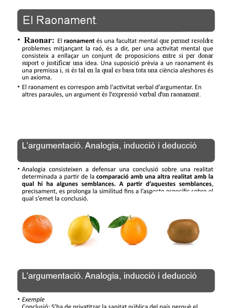 El Raonament: Raonar | PDF