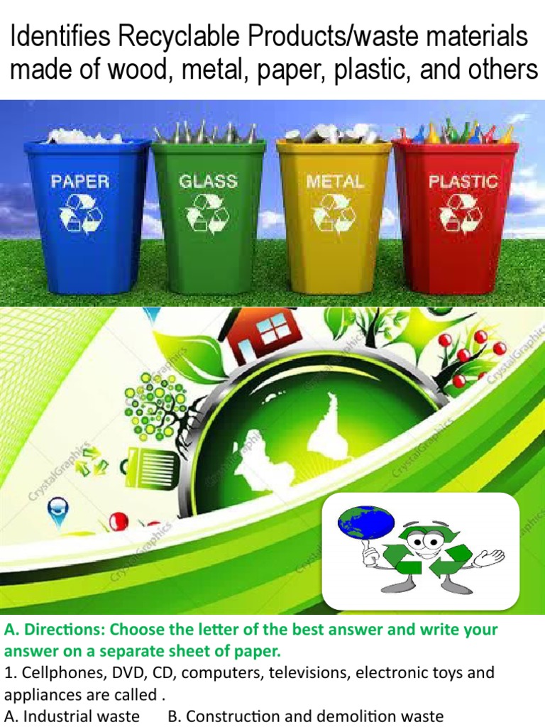Identifies Recyclable Products/waste Materials Made of Wood, Metal ...
