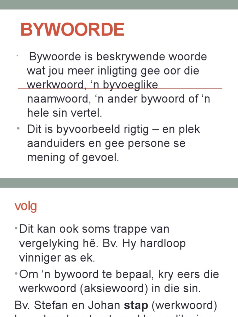 Bywoorde | PDF