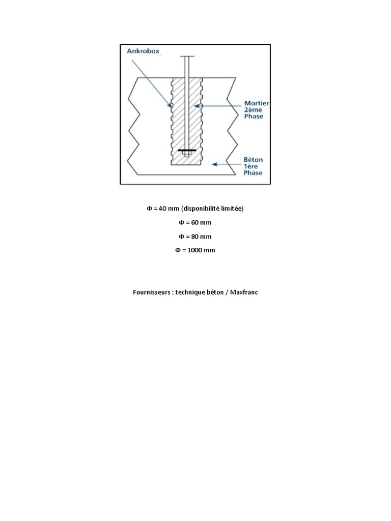 Diam Ankrobox Scellement | PDF