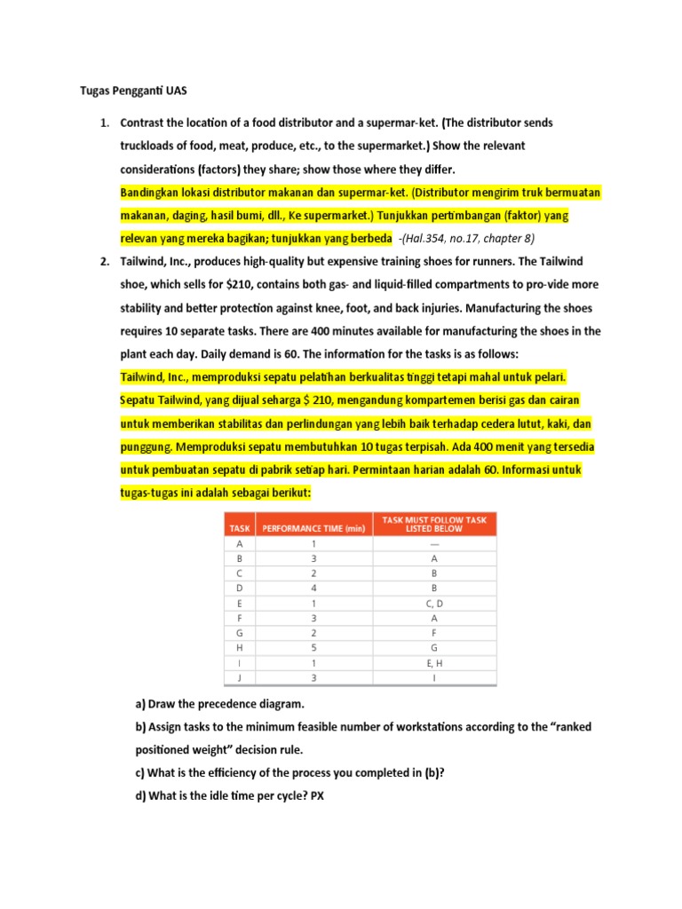 Soal Tugas Pengganti UAS | PDF