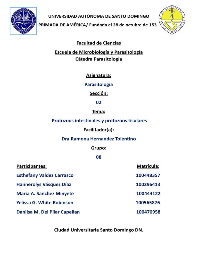 Protozoos Intestinales y Protozoos Tisulares | PDF