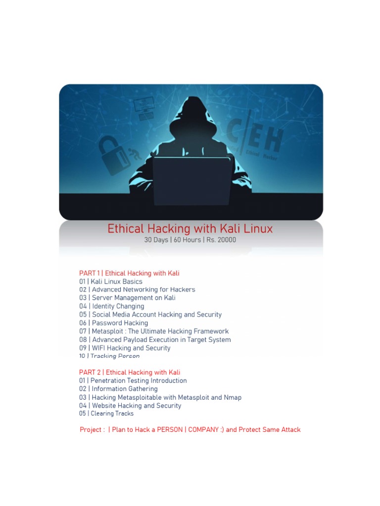Ethical Hacking With Kali Linux | PDF | Computer Network | Penetration Test